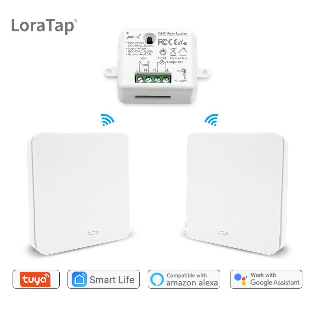 Tuya Smart Life WiFi Switch with RF Kinetic Self Powered Remote Control ...
